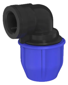 Codo 90 ° con rosca hembra HDPE para manguera – Orbe